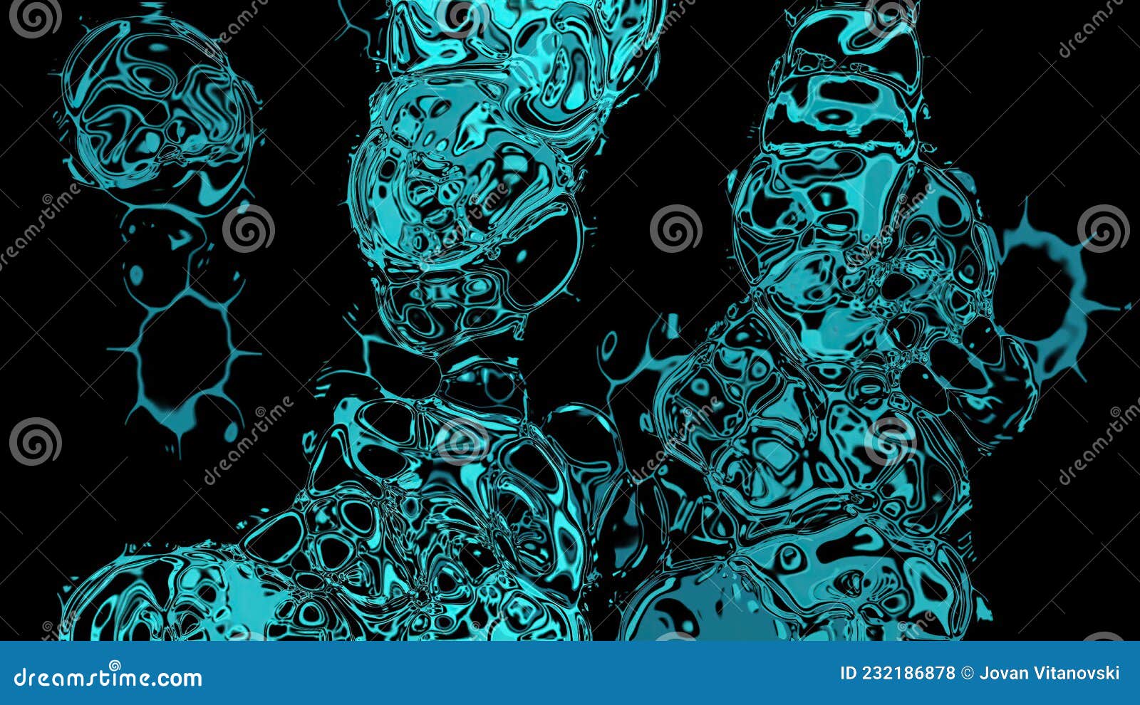 Liquid Abstract Organic Form Stock Illustration - Illustration of ...