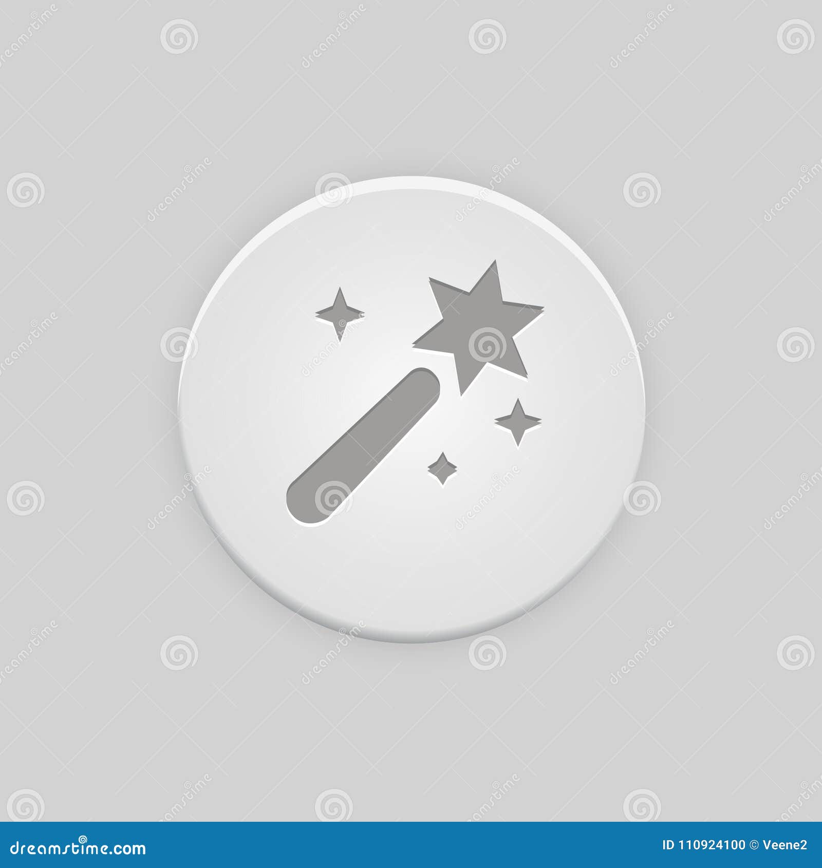 Magic Wand Icon stock illustration. Illustration of magic - 110924100