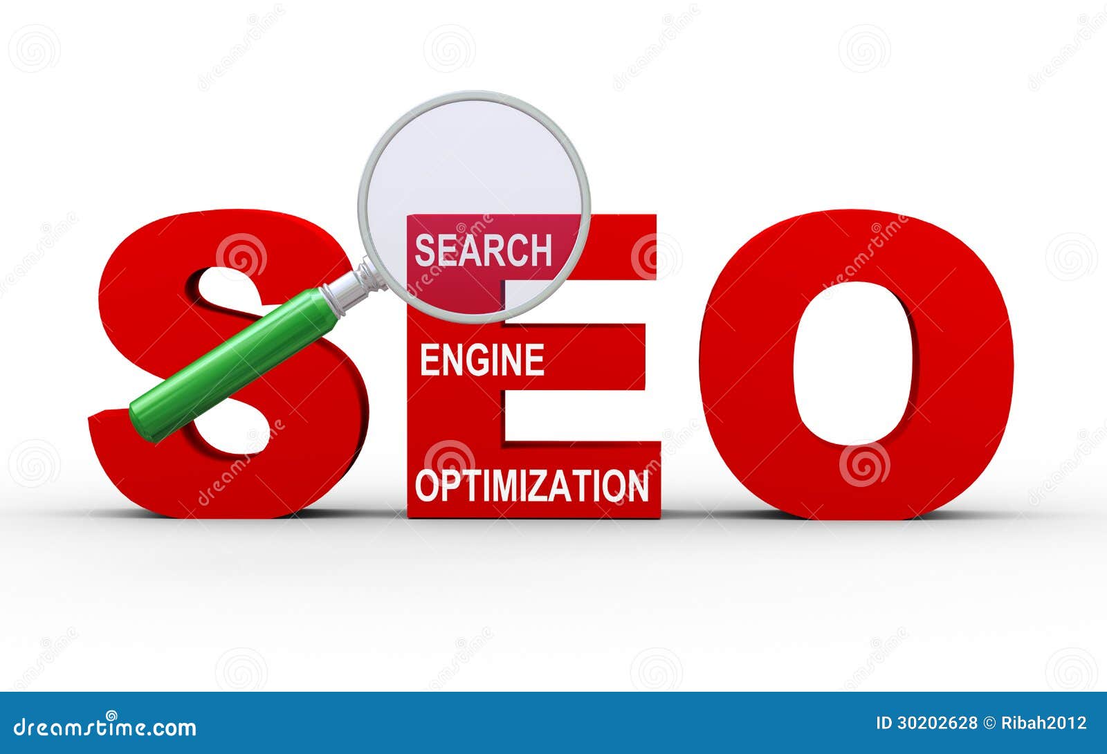 Magnifier and Seo - Search Engine Optimization Stock Illustration ...