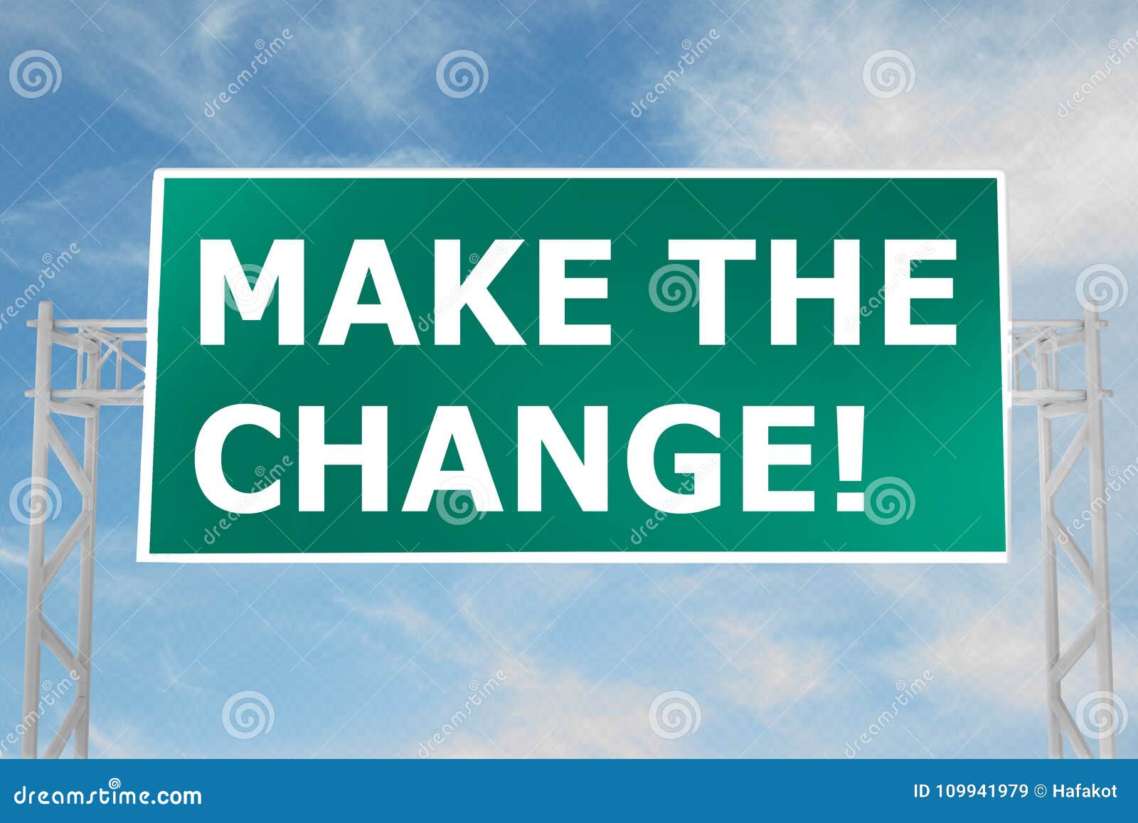 MAKE the CHANGE! concept stock illustration. Illustration of life ...