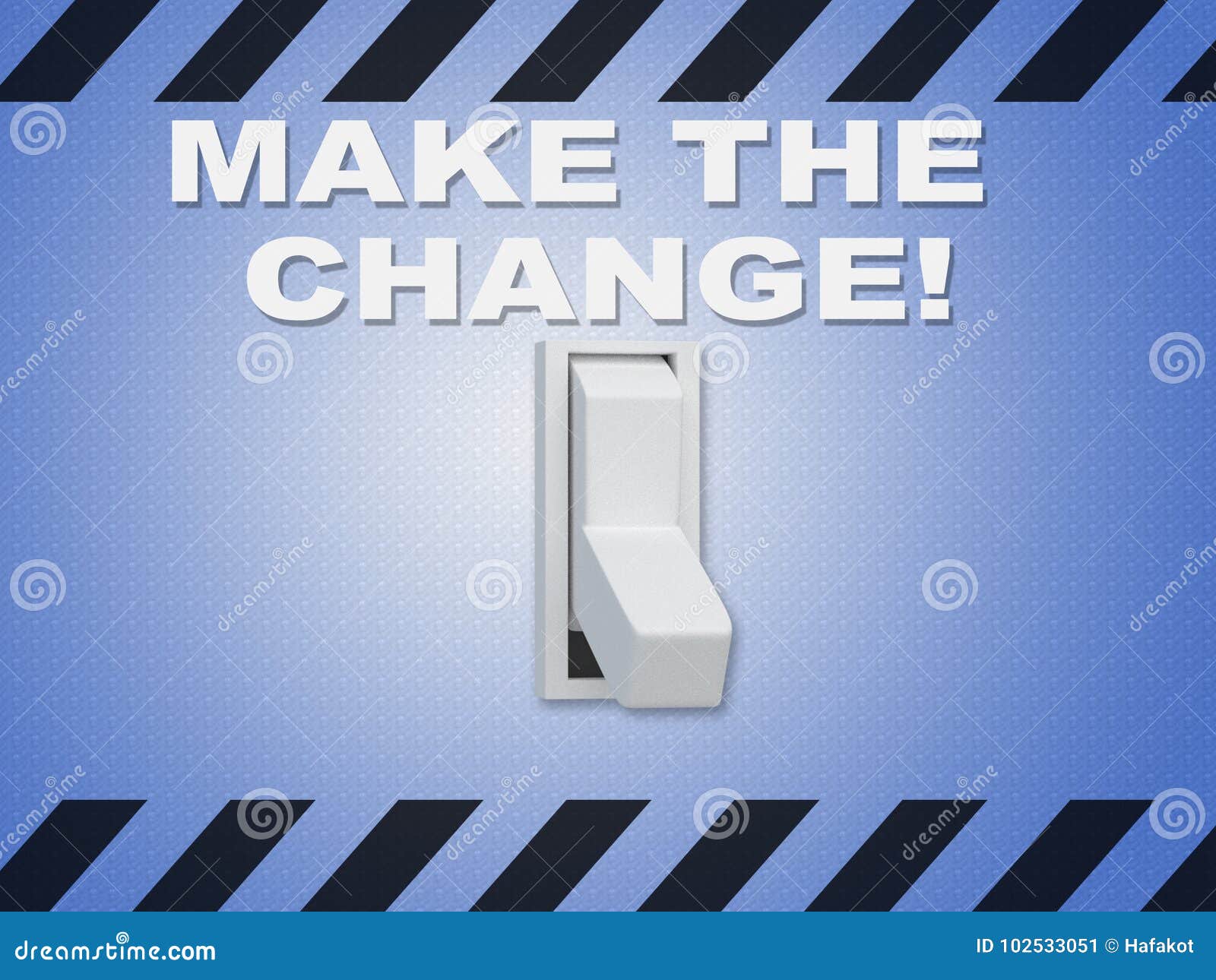 Make the Change! concept stock illustration. Illustration of motivate ...