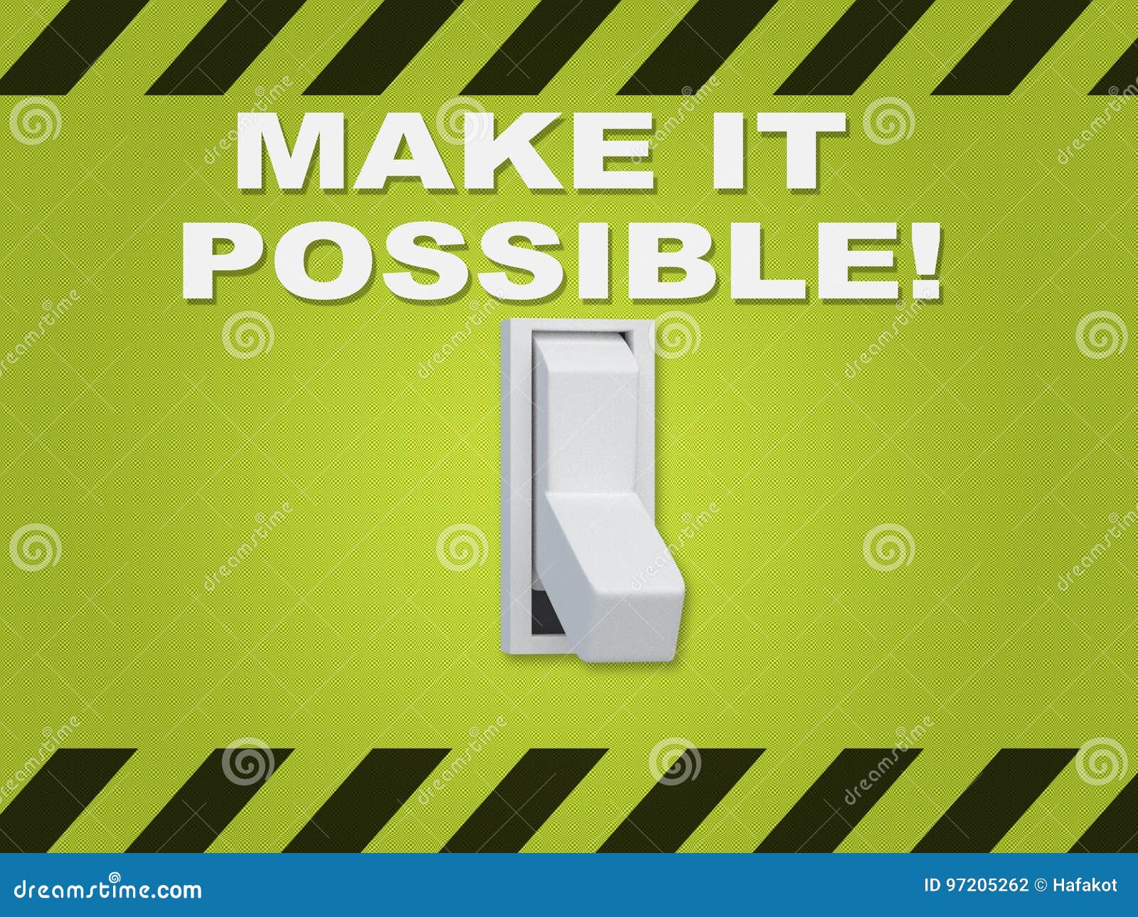 Make it Possible! concept stock illustration. Illustration of ...