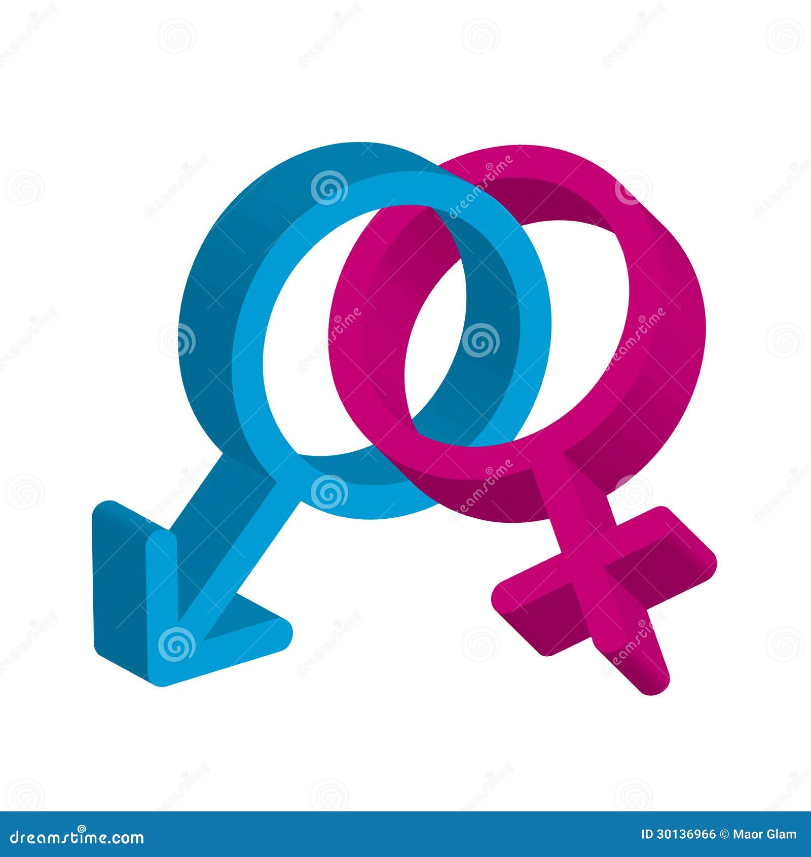 Male and female symbol stock vector. Illustration of bisexual - 30136966