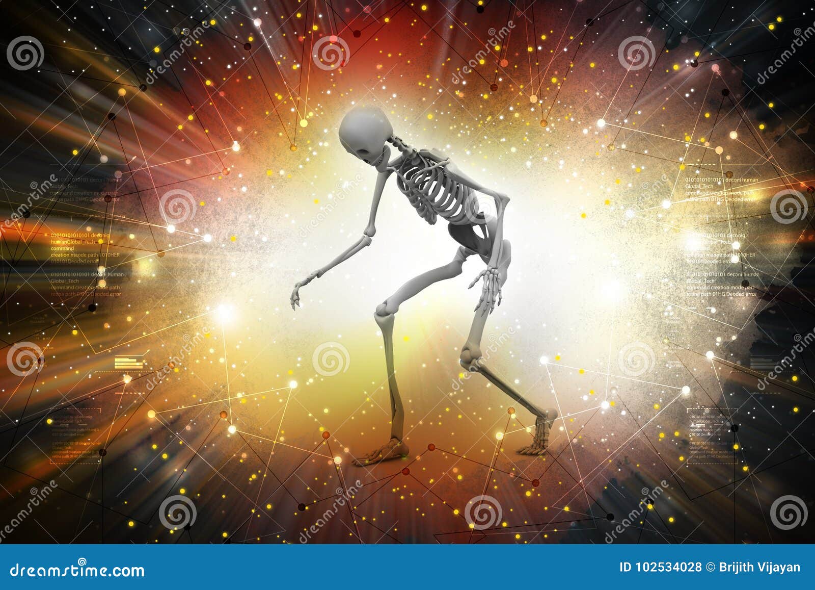 Man Skelton stock illustration. Illustration of male - 102534028