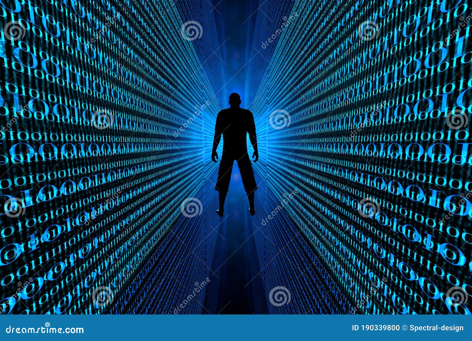 Digital identity stock illustration. Illustration of biometric - 190339800