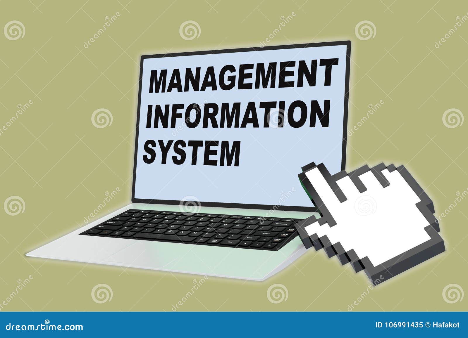 MANAGEMENT INFORMATION SYSTEM Concept Stock Illustration - Illustration ...