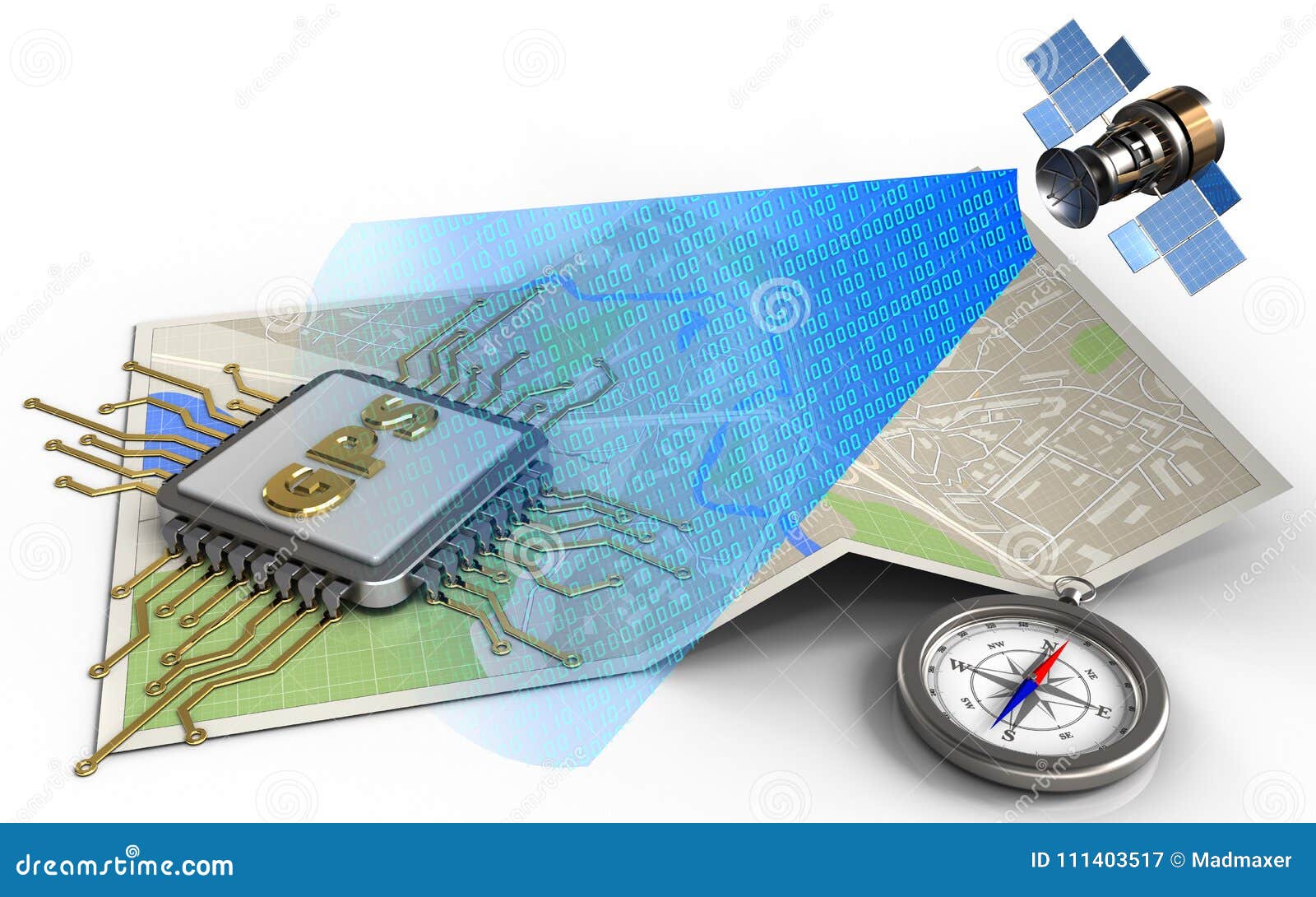 3d compass stock illustration. Illustration of cartography - 111403517
