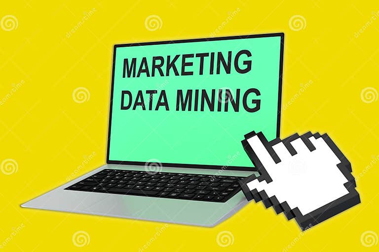 Marketing Data Mining Concept Stock Illustration - Illustration of ...