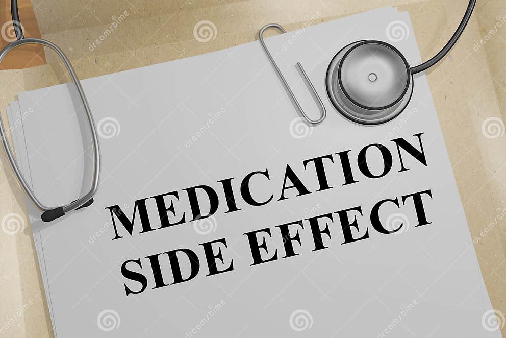 MEDICATION SIDE EFFECT Concept Stock Illustration - Illustration of ...