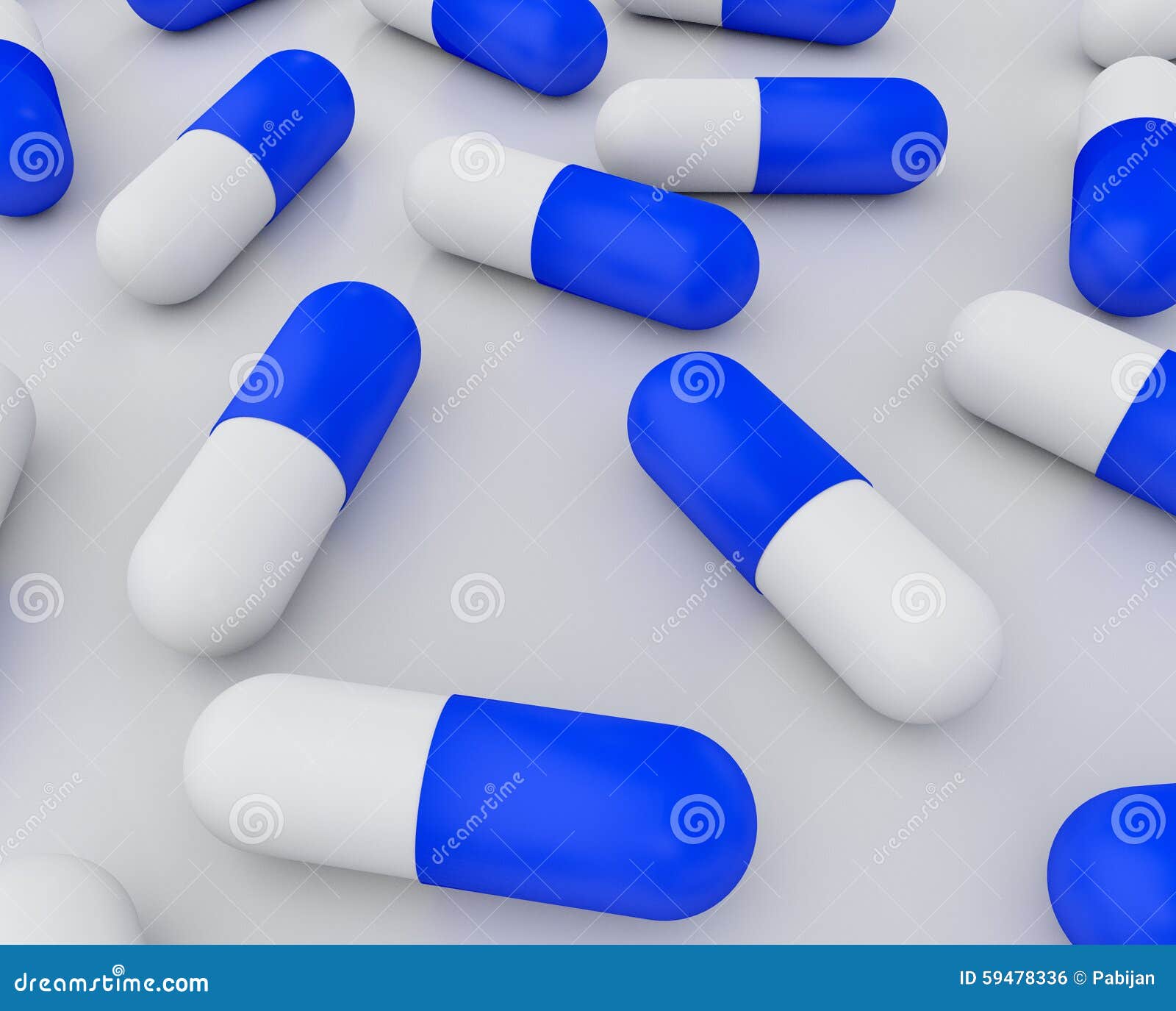 3D Illustration of Medicine Pills Background Stock Illustration ...