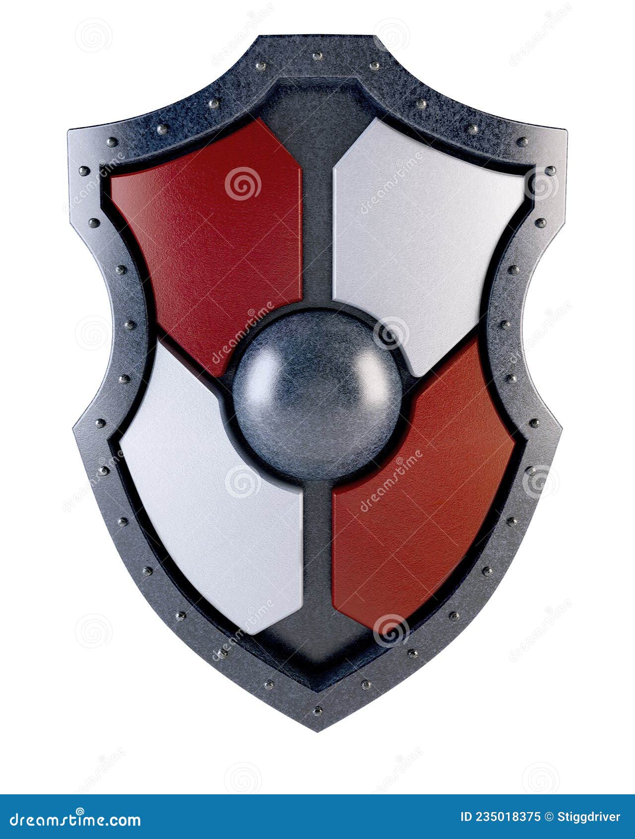 Old Rust Metal Medieval Shield Stock Illustration - Illustration of ...