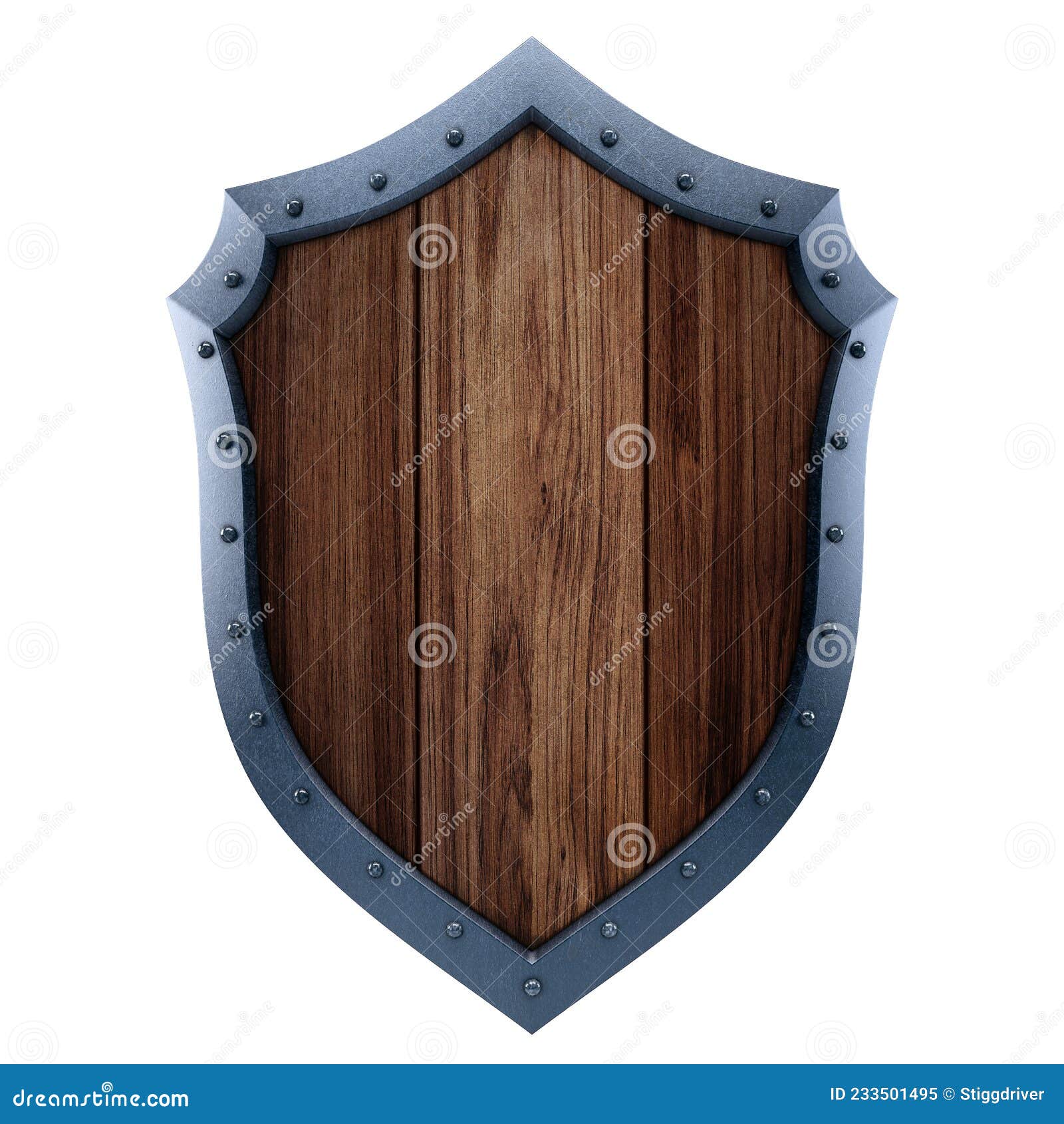 Old Rust Wood Medieval Shield Stock Illustration - Illustration of ...