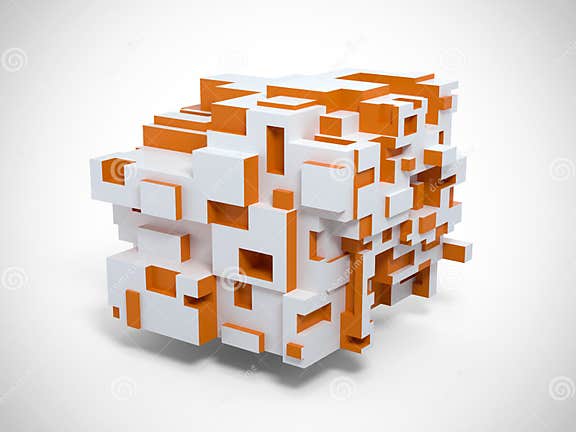 3D Illustration - Megacube stock illustration. Illustration of cube ...