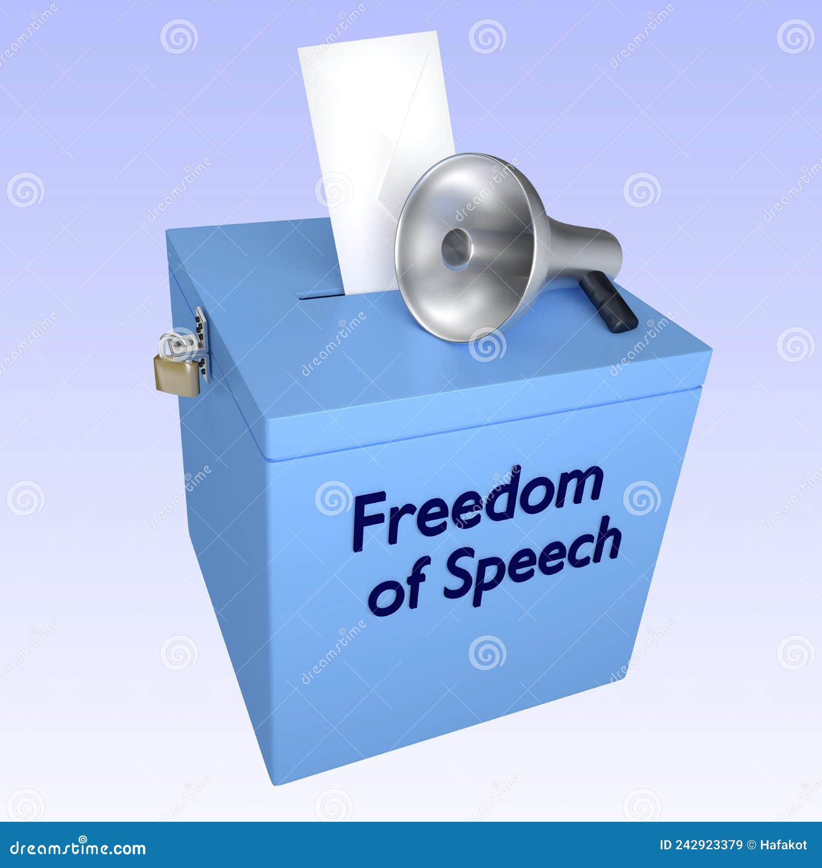 Freedom of Speech concept stock illustration. Illustration of ballot ...