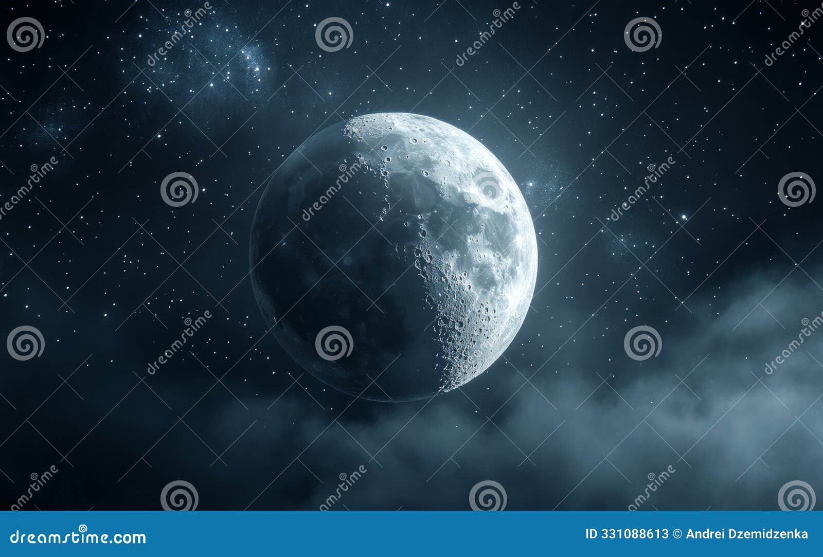 A 3D Illustration of Mercury - Solar System Planets Set in High ...