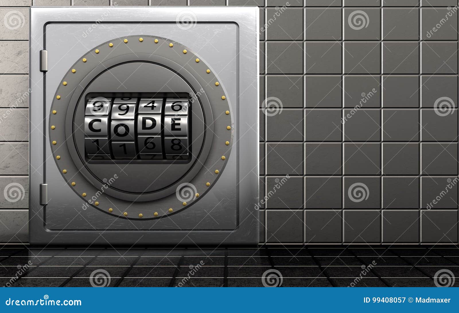3d code dial code dial stock illustration. Illustration of combination ...