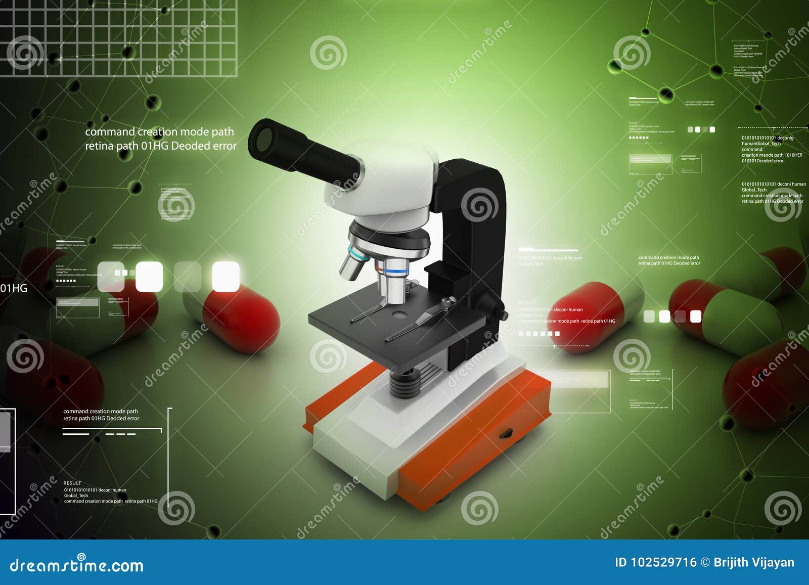 Microscope stock illustration. Illustration of microscope - 102529716