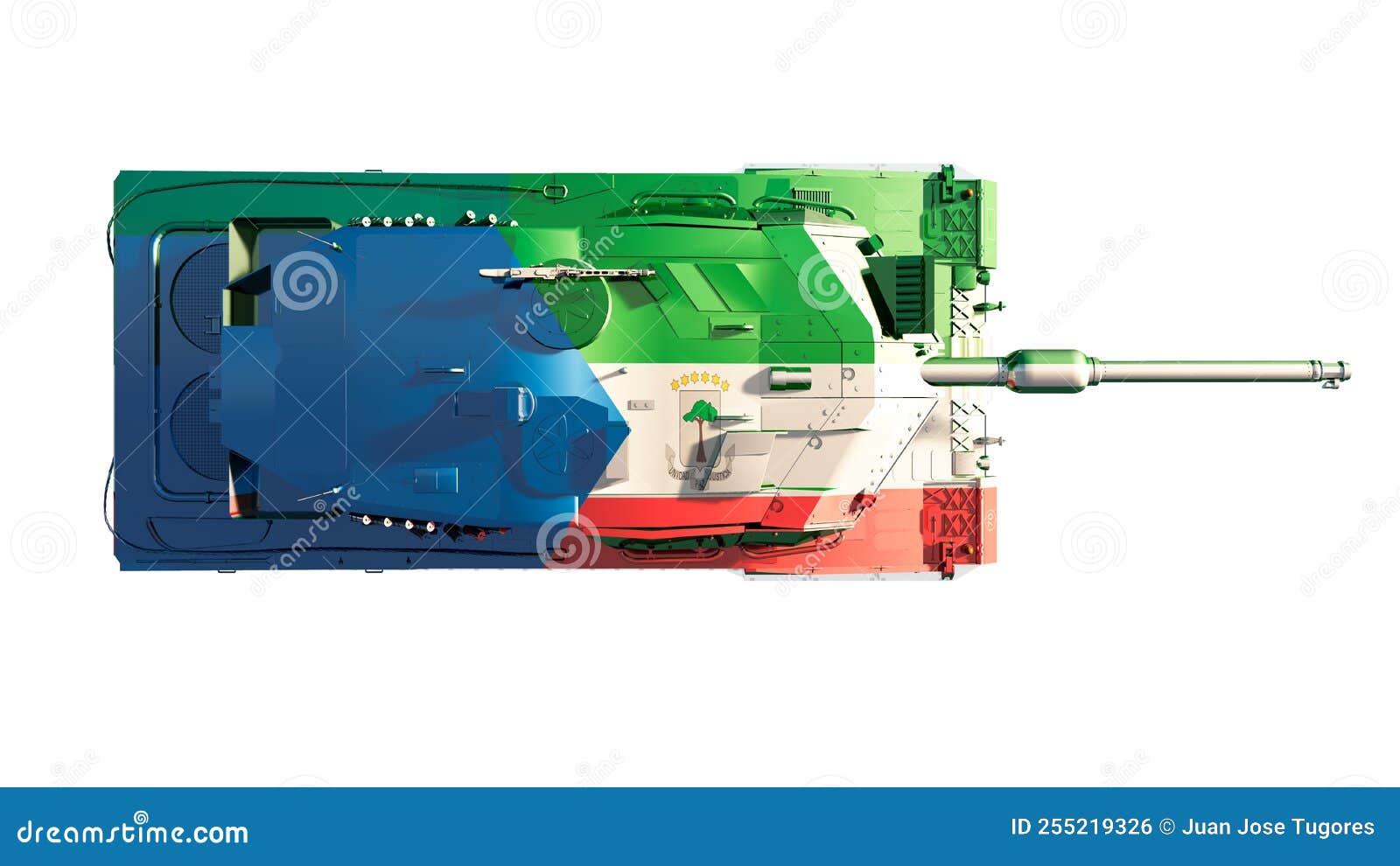 Tanks painted with flag stock illustration. Illustration of conflict ...