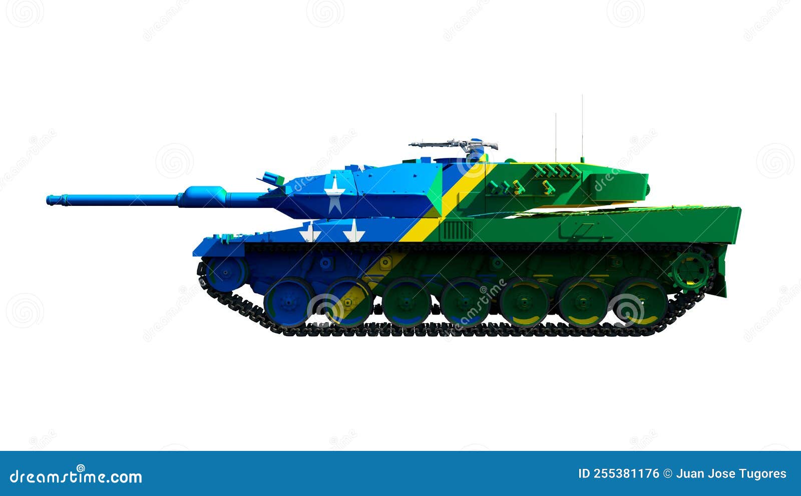 Tanks painted with flag stock illustration. Illustration of official ...