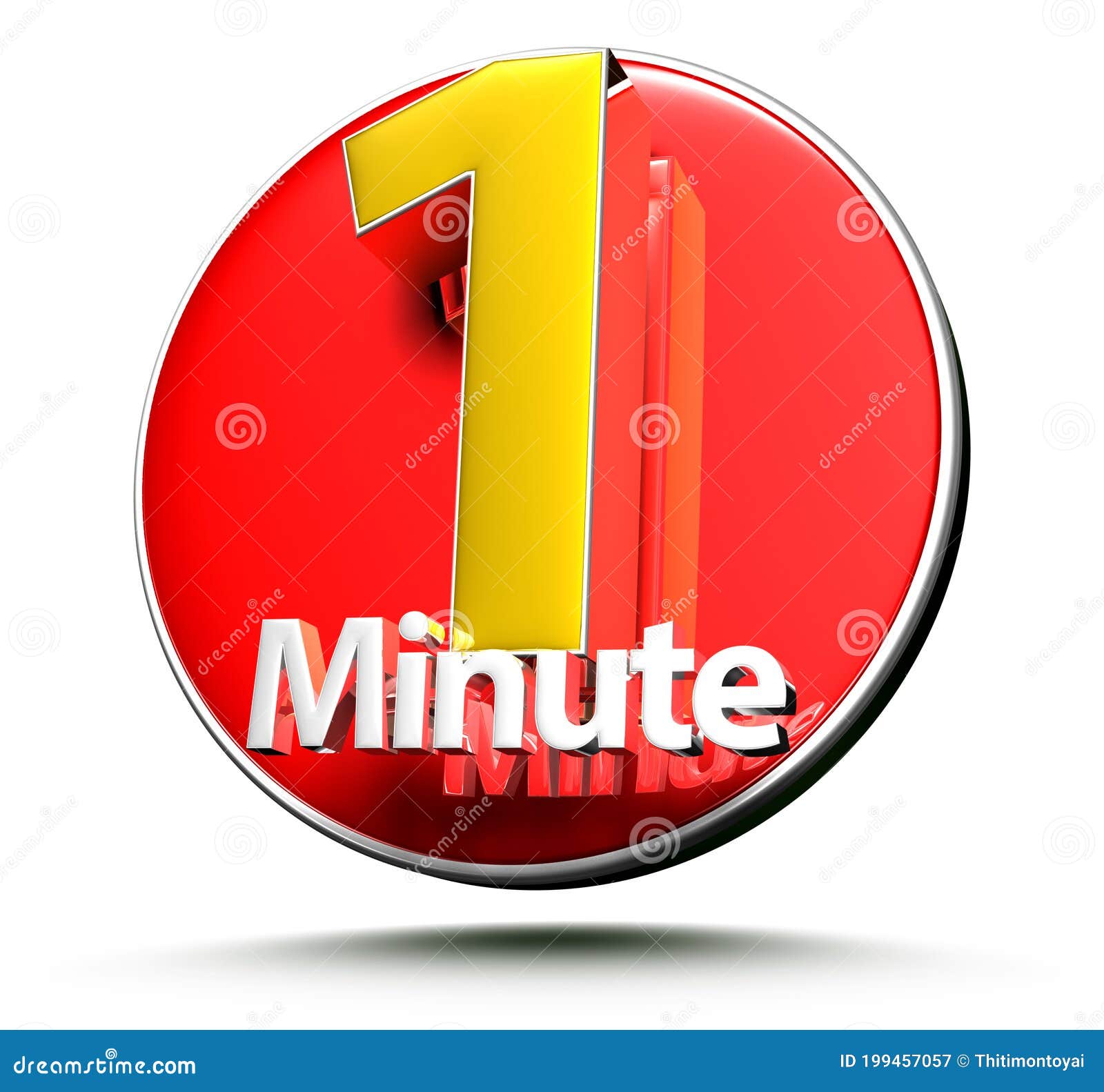 1 minute 3d. stock illustration. Illustration of meeting - 199457057
