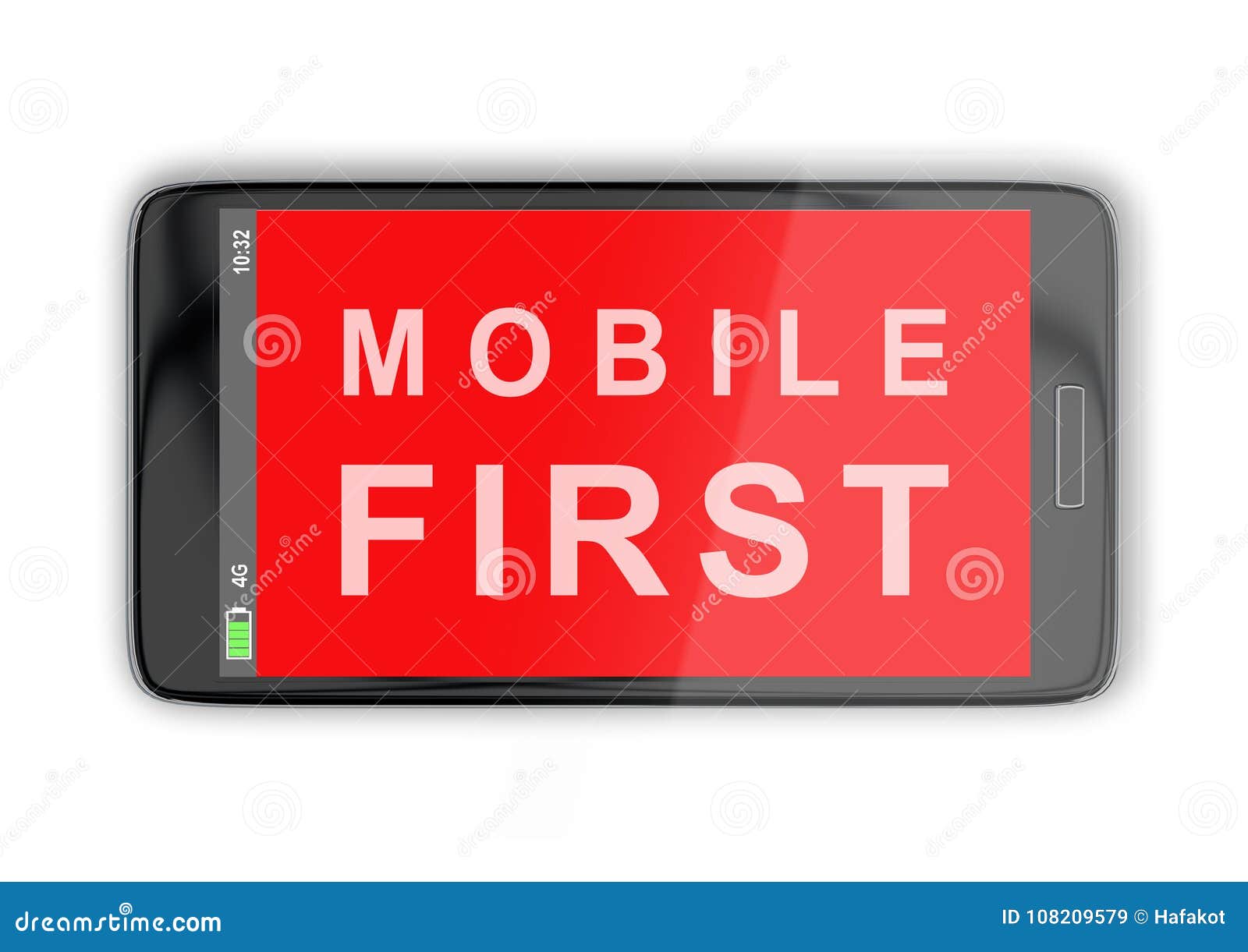MOBILE FIRST concept stock illustration. Illustration of marketing ...