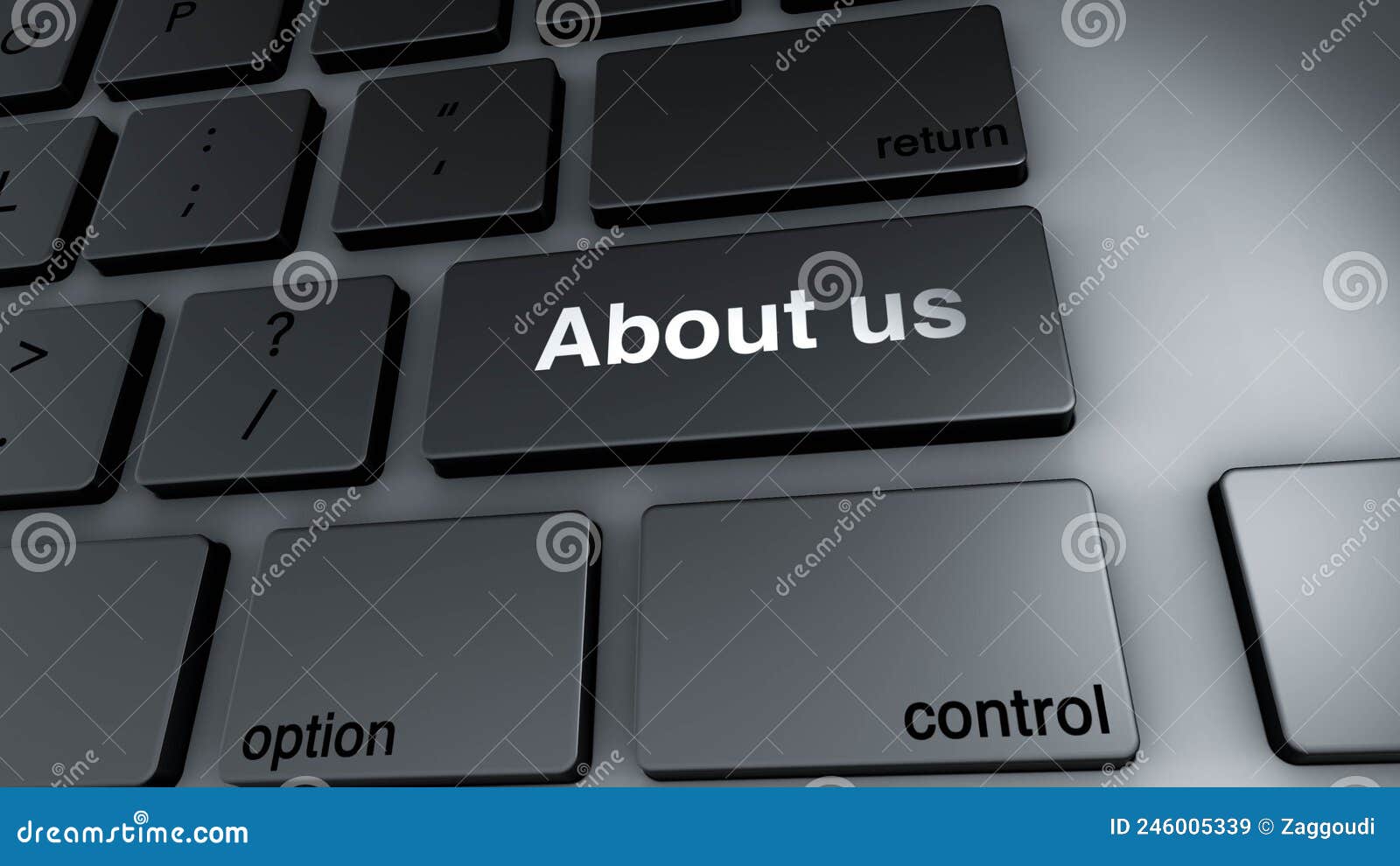 3D Illustration of Modern Keyboard with the Word Answer Stock ...