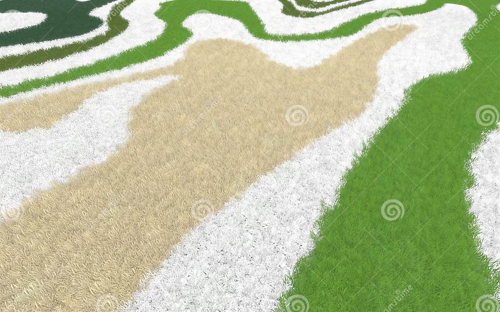 Contrasting Composition of Different Lawn Surfaces in Smooth Lines ...