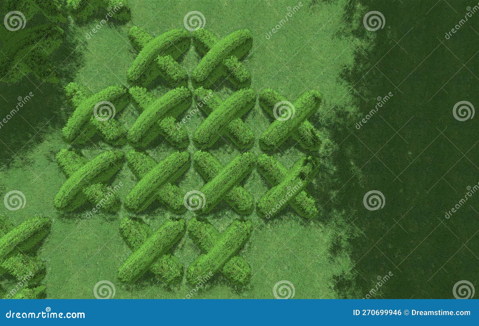 Modular Topiary Garden With Clipped Borders In The Form Of Crosses ...