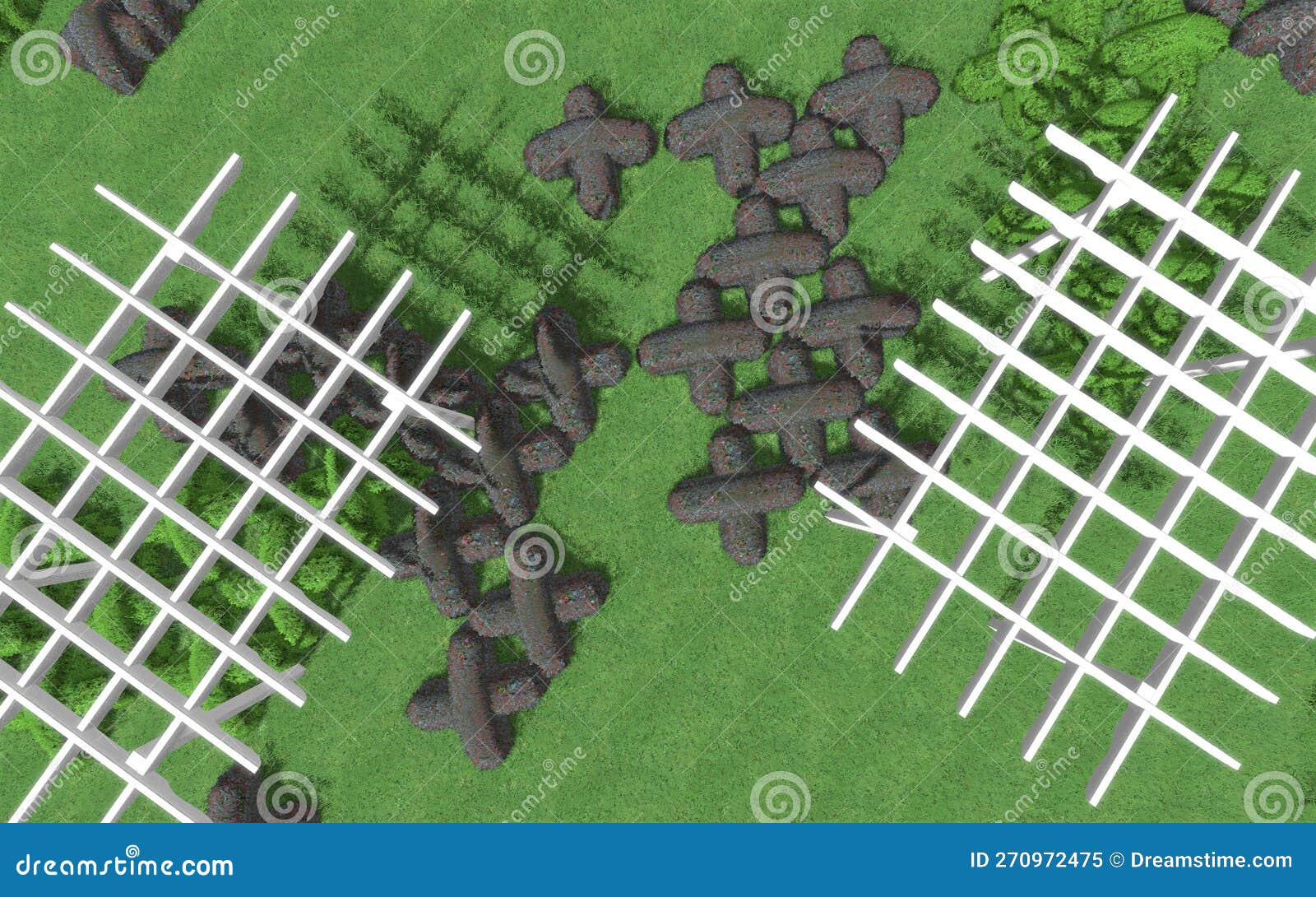 Modular Topiary Garden With Clipped Borders In The Form Of Crosses ...