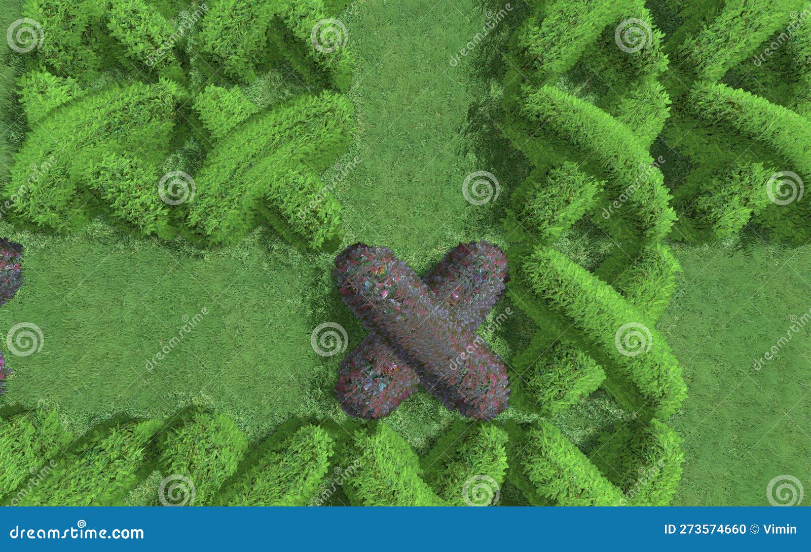 Modular Topiary Garden With Clipped Borders In The Form Of Crosses ...