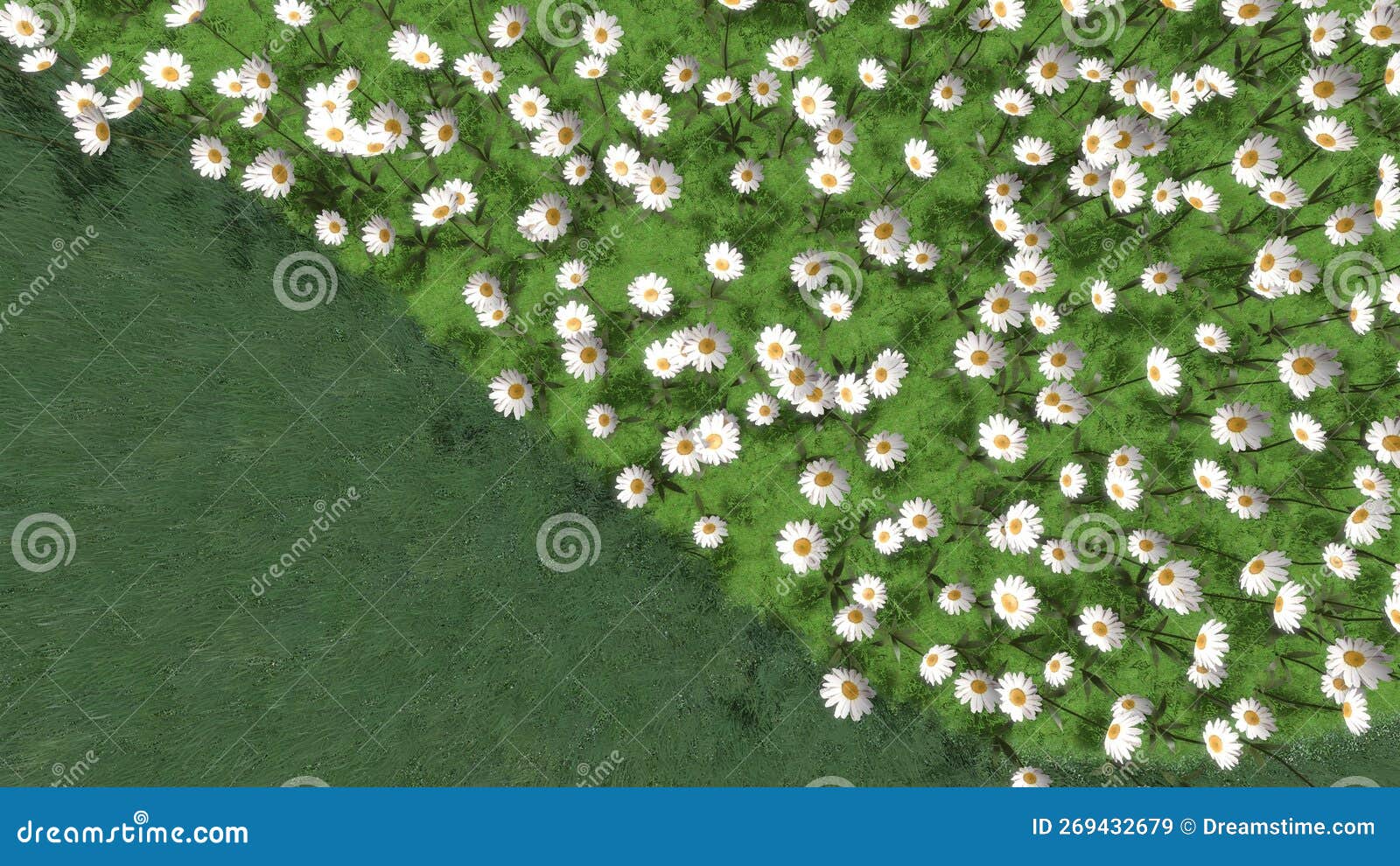 3D Illustration of a Modern Landscape Design of a City Square. Texture ...