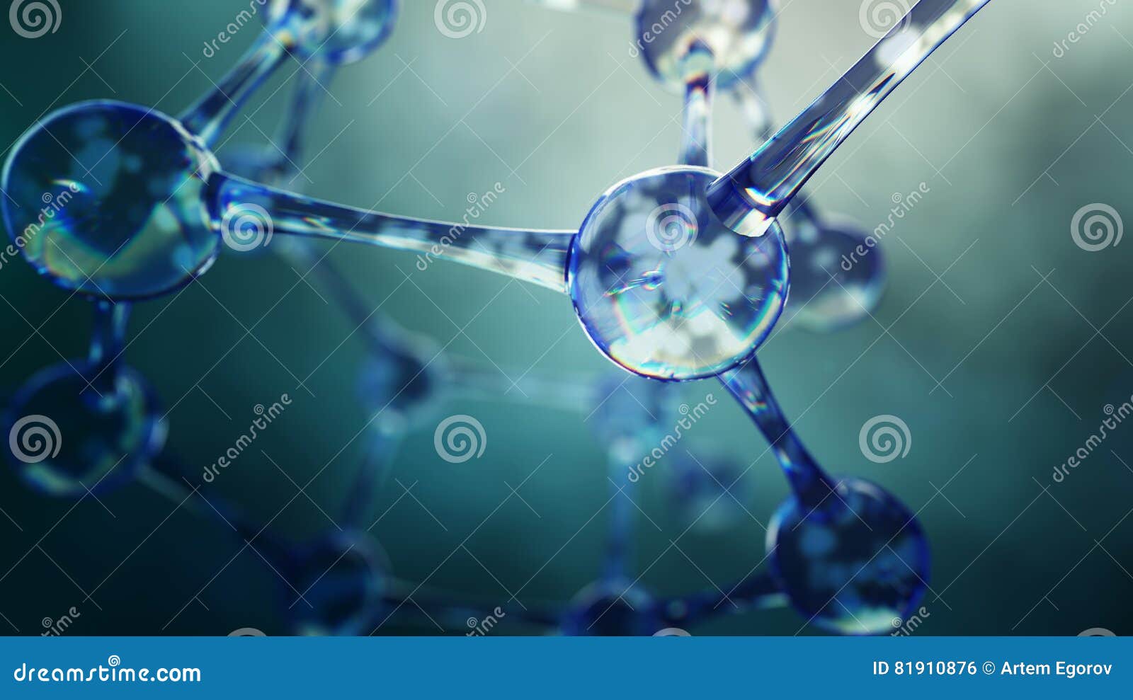 3d Illustration of Molecule Model. Science Background with Molecules ...