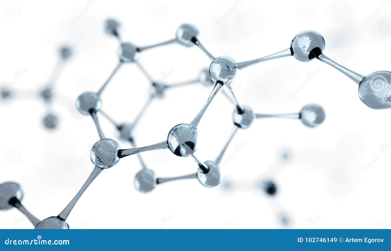 Science or Medical Background with Molecules and Atoms. Stock ...