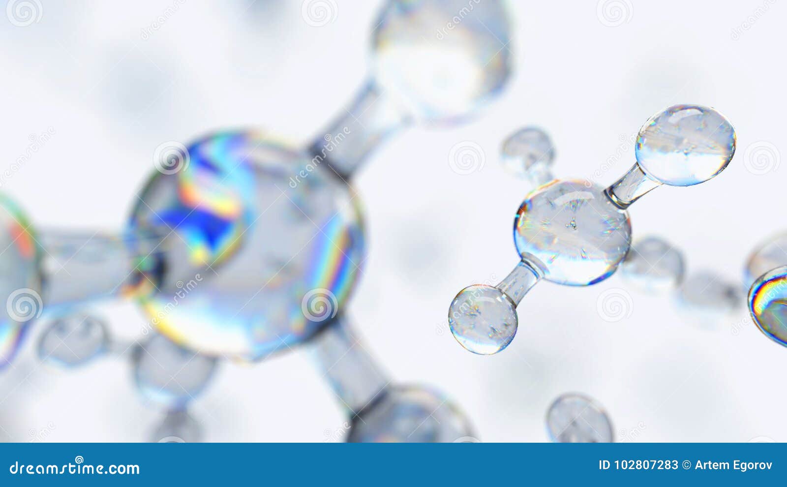 Science or Medical Background with Molecules and Atoms. Stock ...