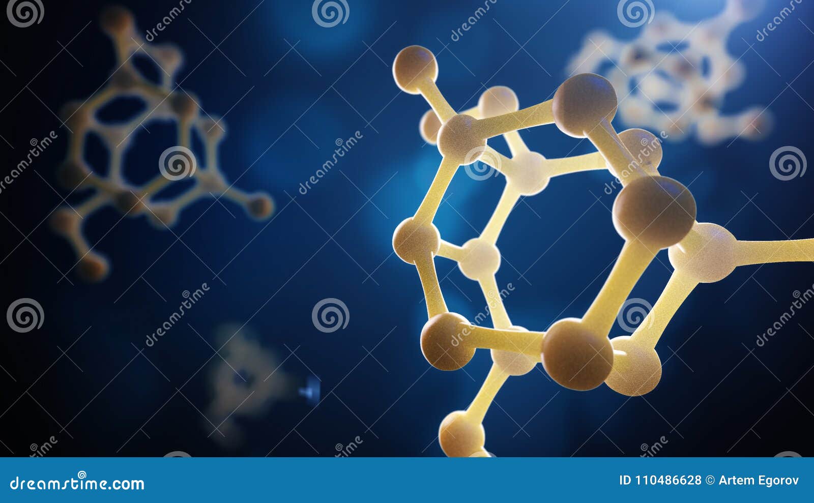 Science or Medical Background with Molecules and Atoms. Stock ...