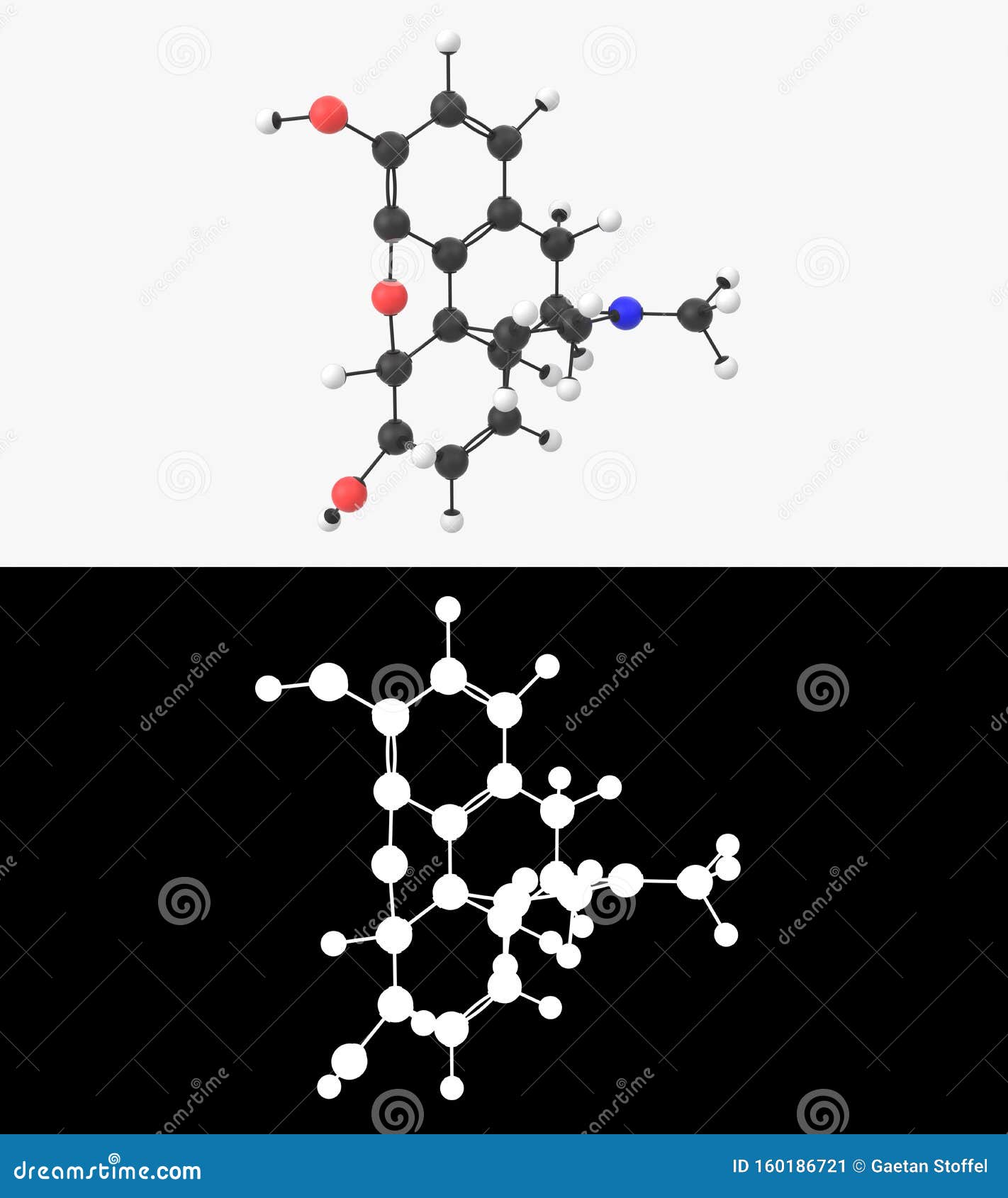 Morphine Molecule Structure Royalty-Free Stock Photography ...