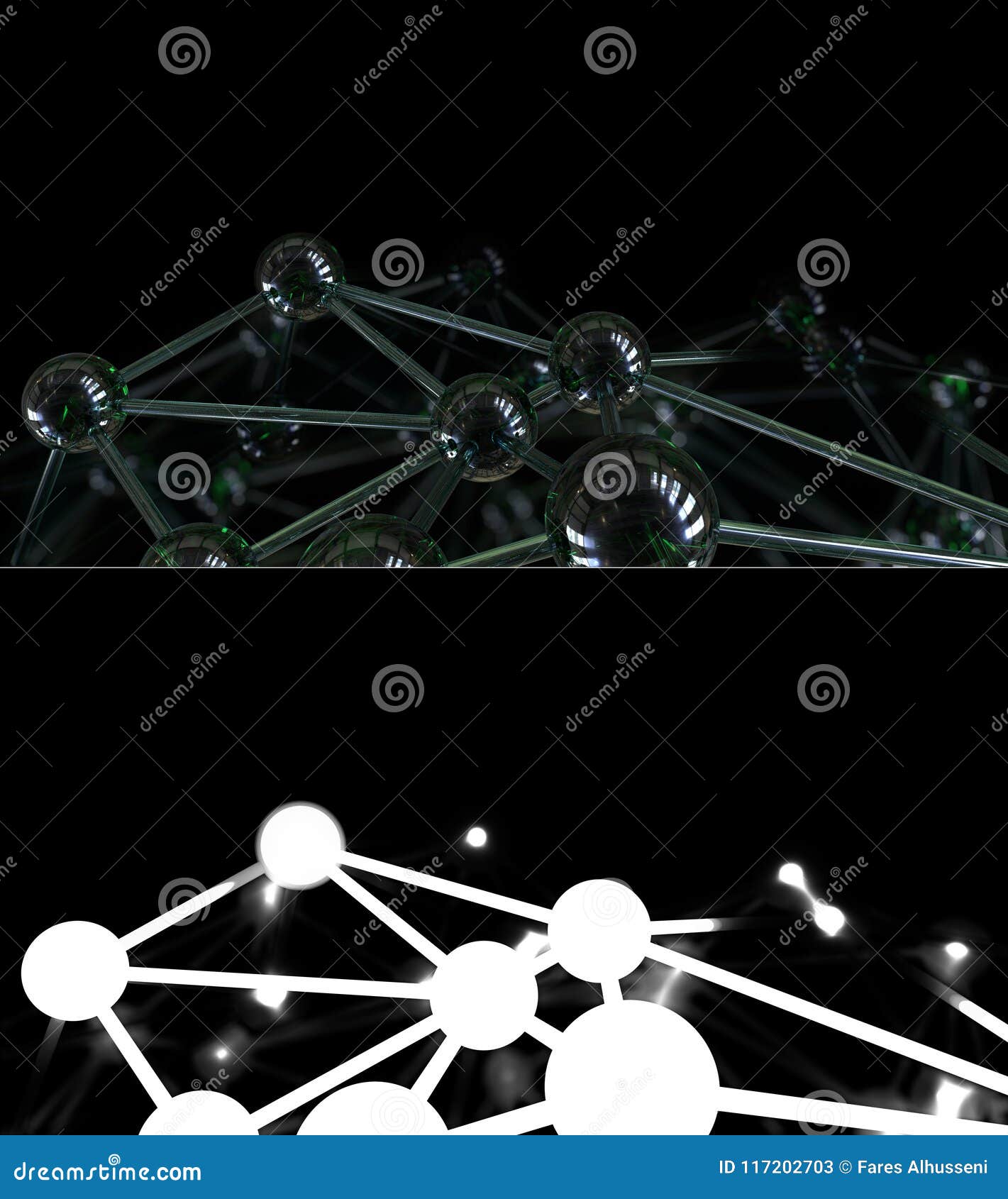 3d Illustration of Mulecule Isolated with Alpha Channel Stock ...