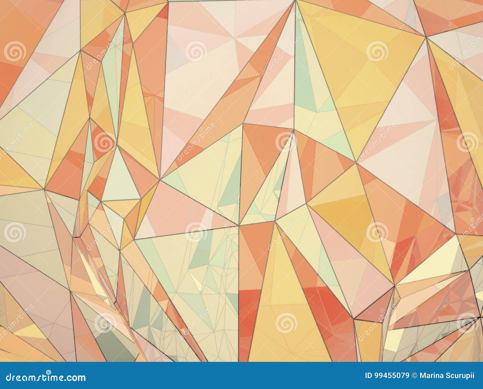 Render Illustration of Multicolor Abstract Polygonal Background Stock ...