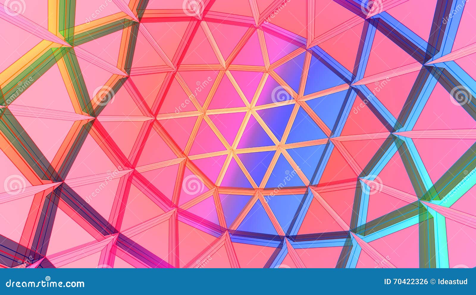 3D Illustration of Network Grid Stock Illustration - Illustration of ...