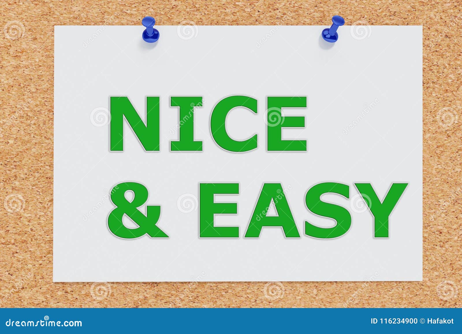 NICE & EASY concept stock illustration. Illustration of life - 116234900