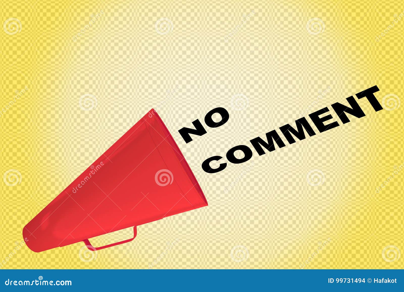 No Comment concept stock illustration. Illustration of respond - 99731494