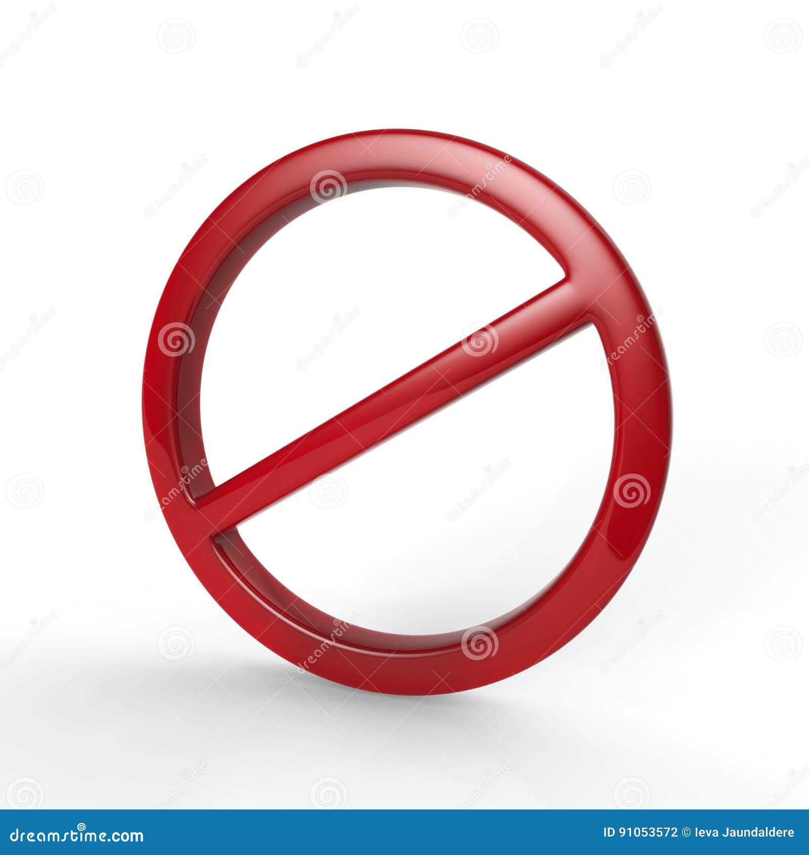 3d illustration no sign stock illustration. Illustration of danger ...