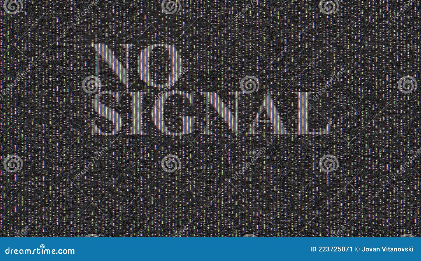 No Signal, Bad Message, Pixel Error Stock Illustration - Illustration ...