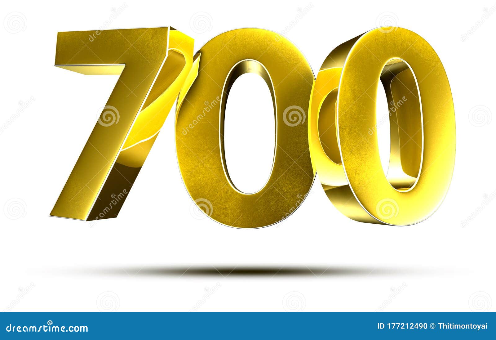 Numbers 700 3d. stock illustration. Illustration of charges - 177212490