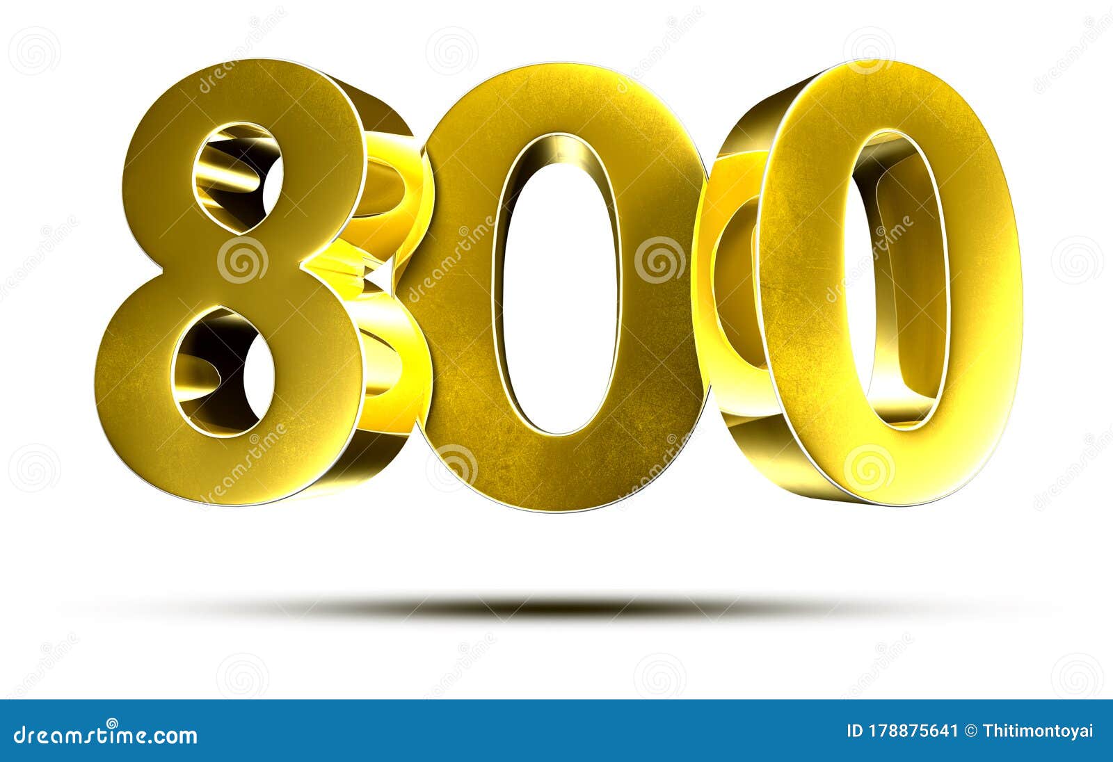 Numbers 800 3d. stock illustration. Illustration of banking - 178875641