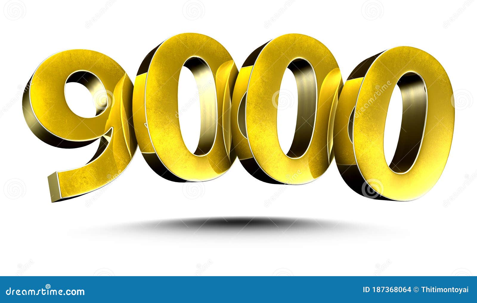 Numbers 9000 3d. stock illustration. Illustration of money - 187368064