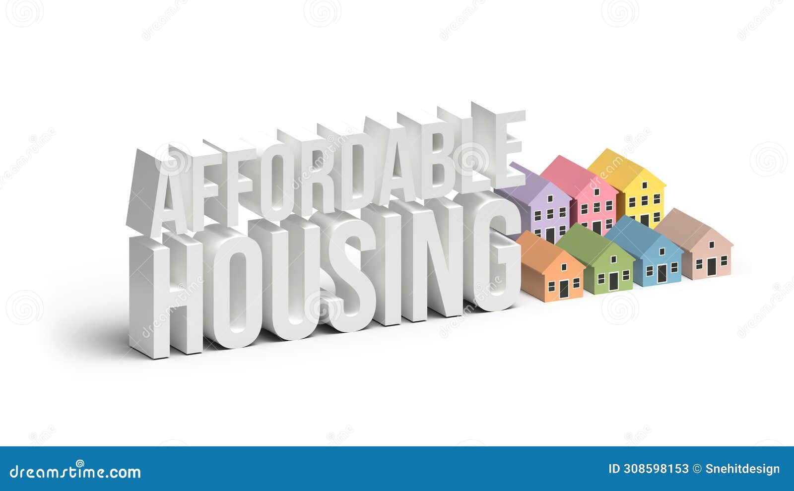 Affordable Housing Concept Stock Photo | CartoonDealer.com #120237846