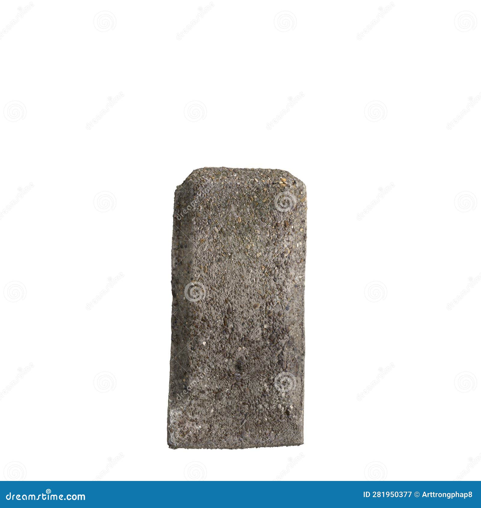 3d Illustration of Old Milestones Isolated on White Background Stock ...