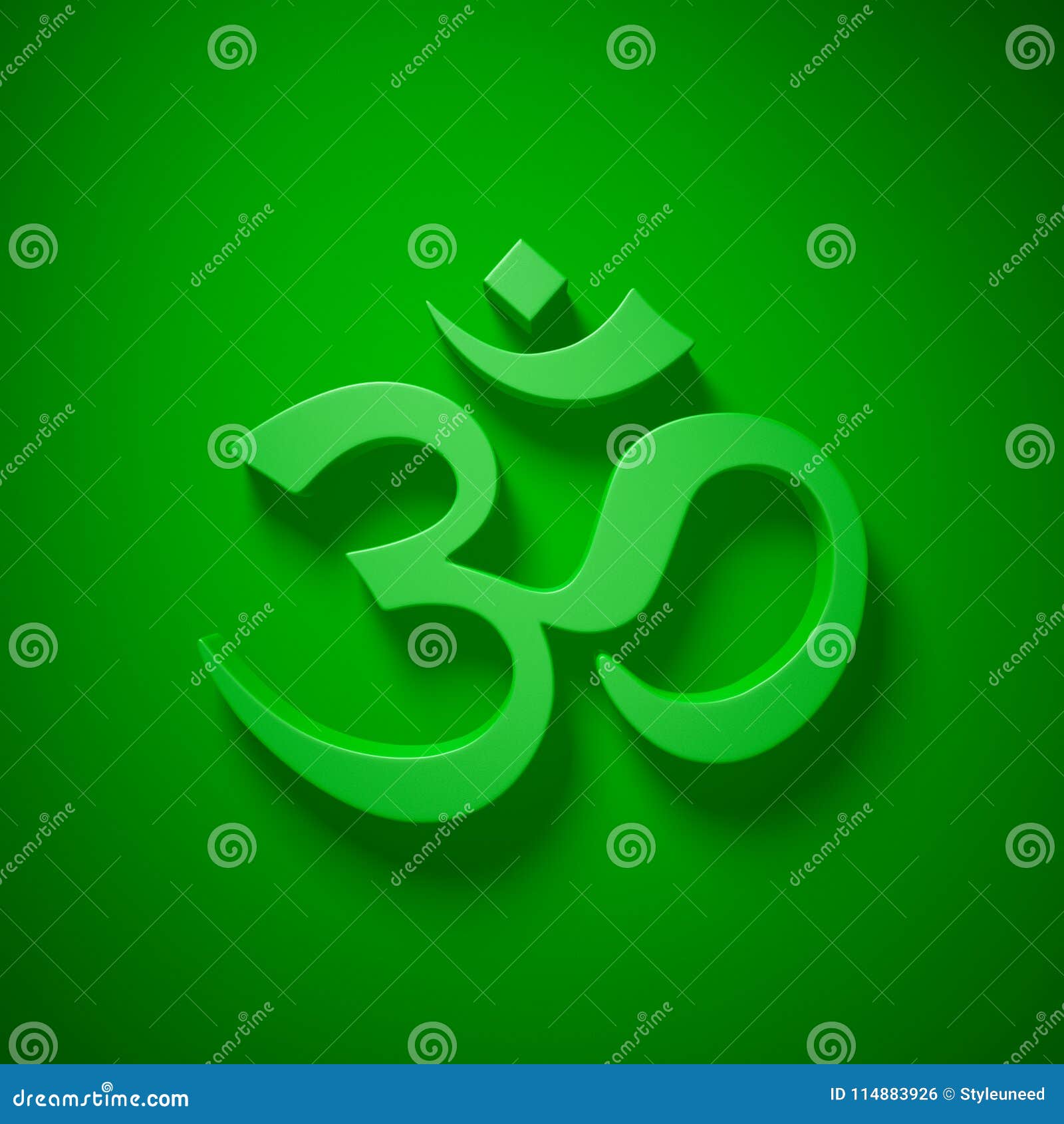 3d Aum Symbol