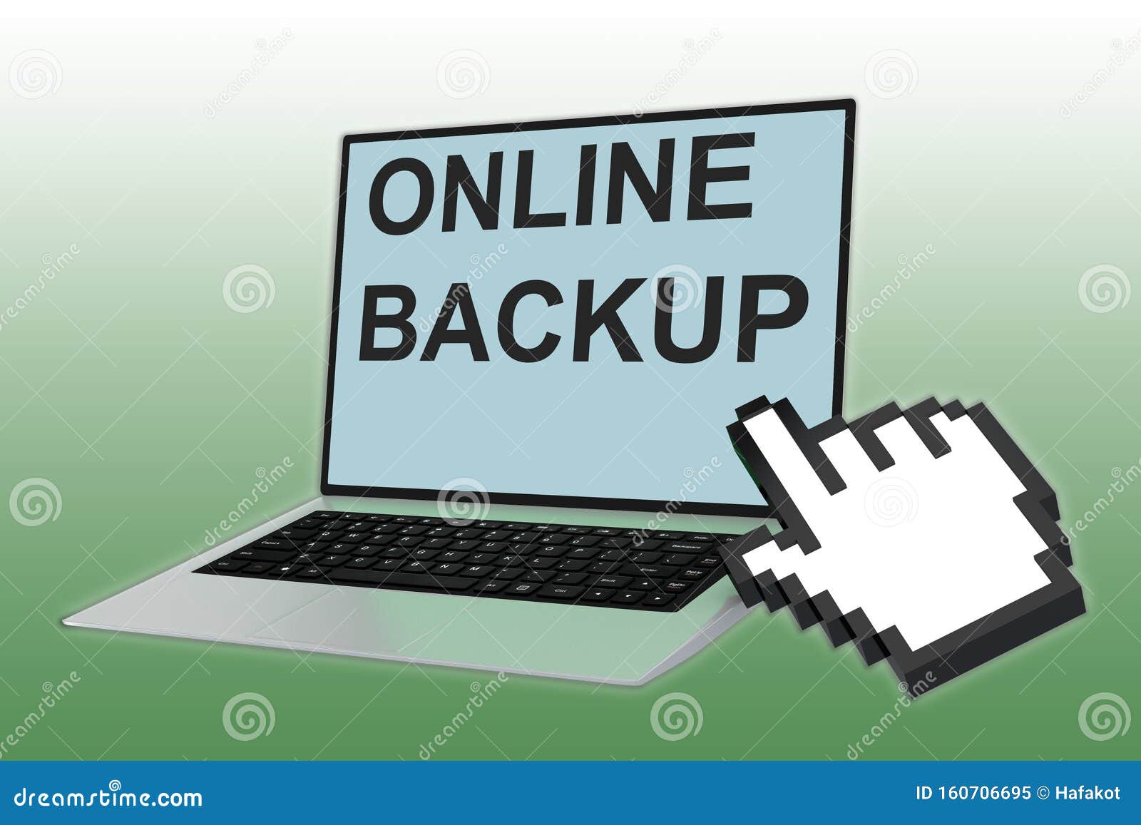 ONLINE BACKUP concept stock illustration. Illustration of database ...